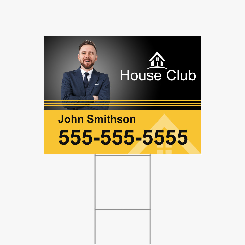 Custom Made Real Estate Yard Sign in Long Island |Full Color Campaign ...